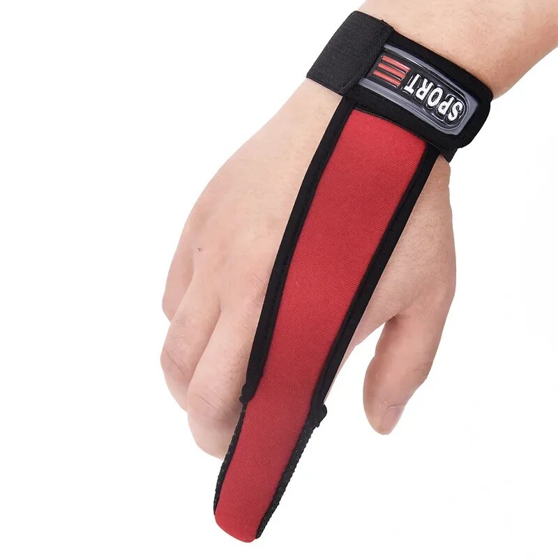 Новинка 2023 года, перчатки для рыбалки, защита для одного пальца, защита для одного пальца для рыбалки на открытом воздухе, противоскользящий инструмент, оборудование для рыбалки на открытом воздухе Красный, Red