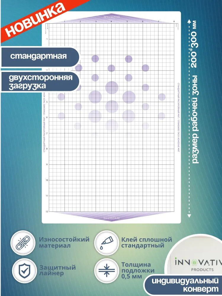 Коврик (мат) для резки Стандартный, для плоттеров Silhouette Portrait