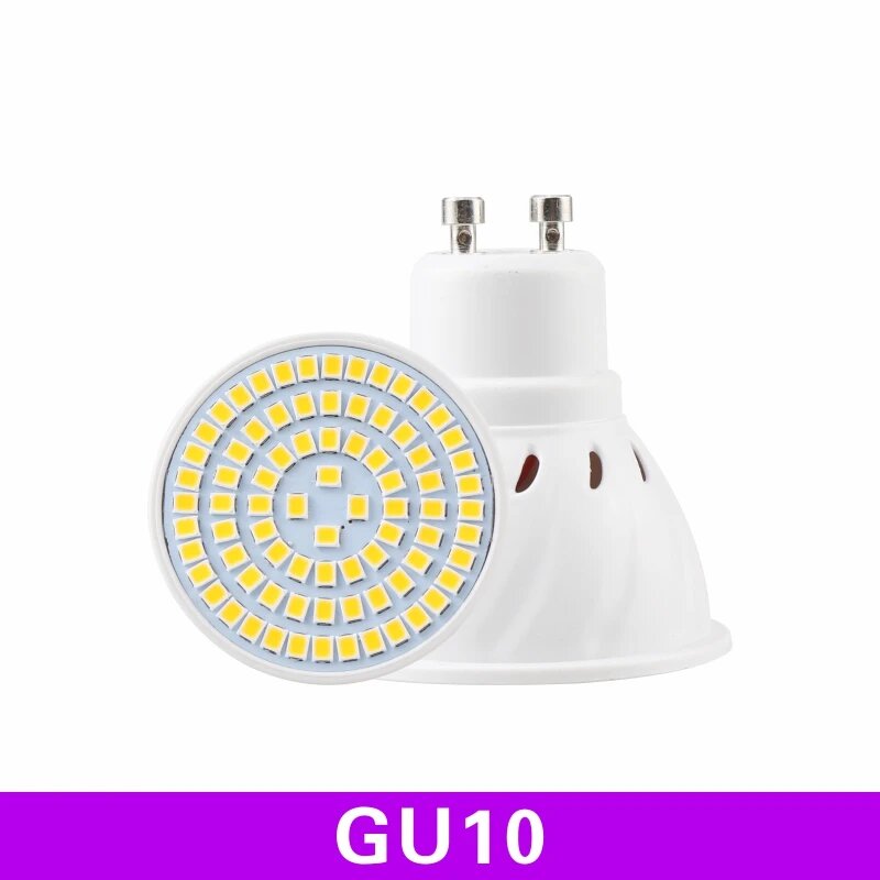 Светодиодная лампа Duncelri E27 E14 MR16 GU10 GU10, Warm white, 80LED 220V