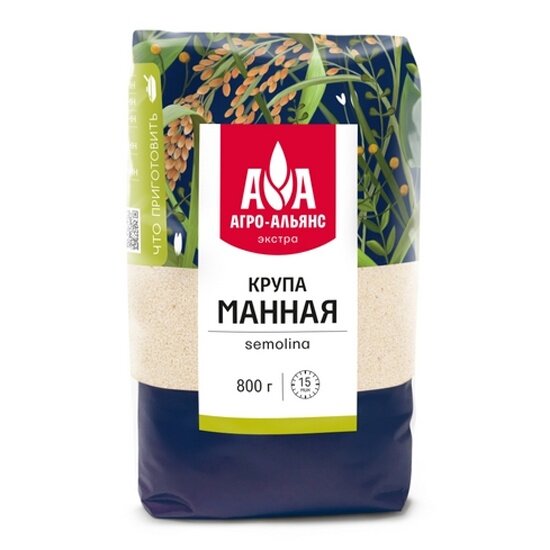 Манная крупа Агро-альянс Экстра 800 г