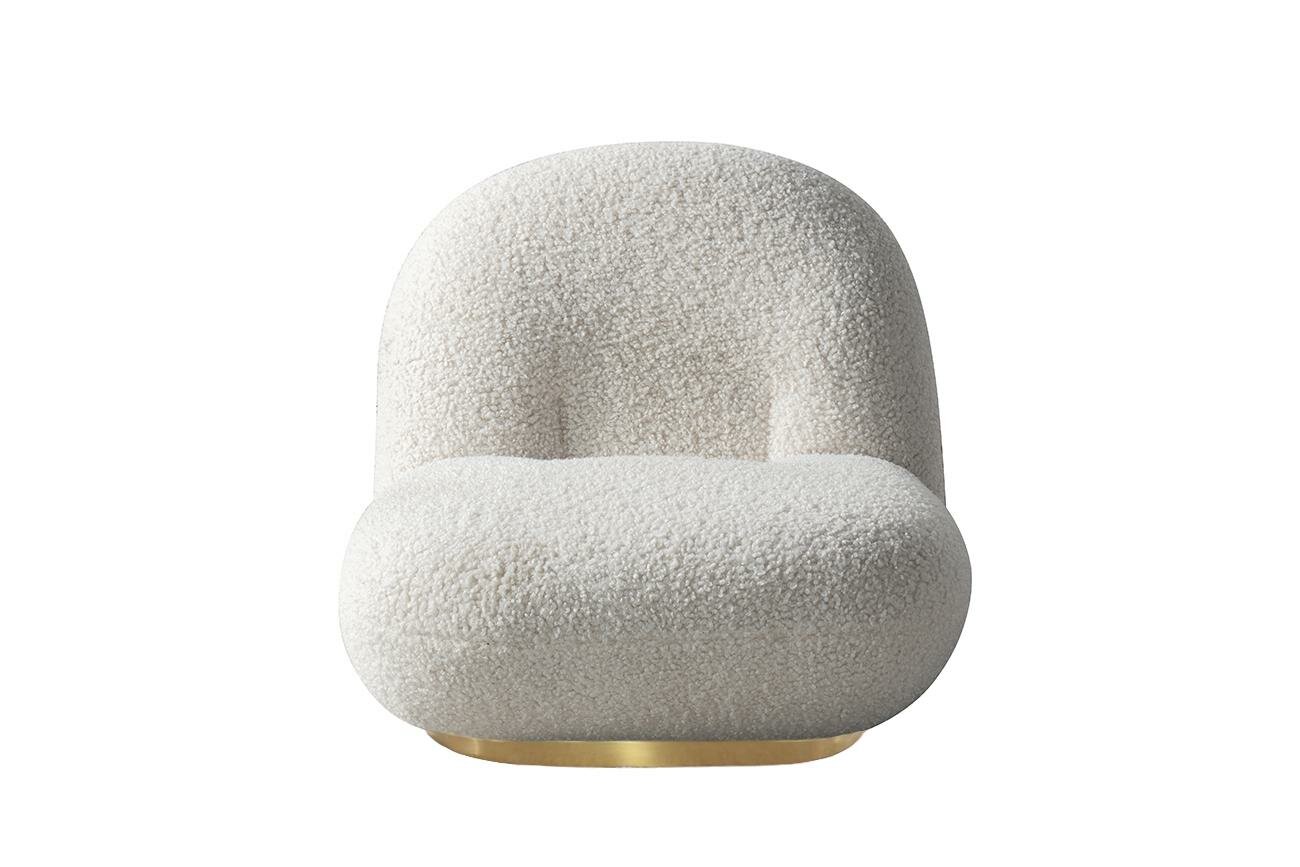 Мебель Garda Decor 87YY-21045 Кресло Albano иск. мех белый 75*88*64см арт. 87YY-21045