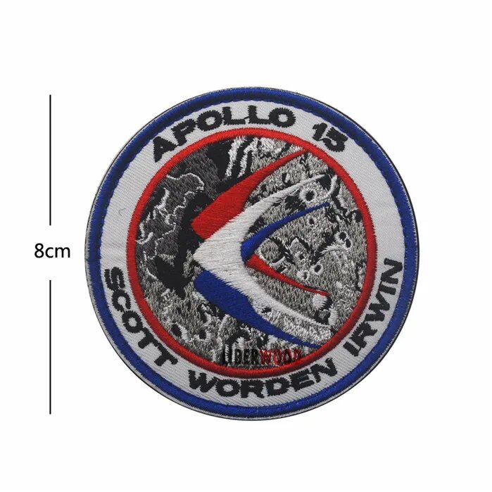 Аппликация Apollo 15 Scott Worden Irwin, 8см, Цвет: H