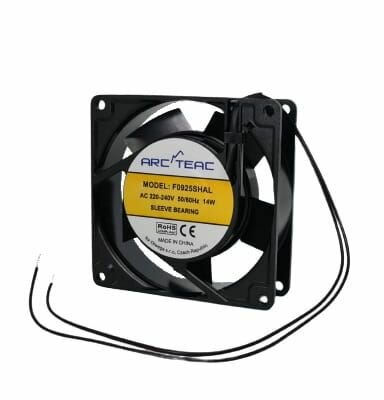 Вентилятор ARCTEAC F0925SHAL осевой, 230В AC, 92х92х25 мм, подшипник скольжения