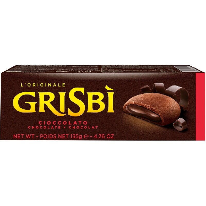 Печенье GRISBI [4200] с начинкой из шоколадного крема /картон/ 135г
