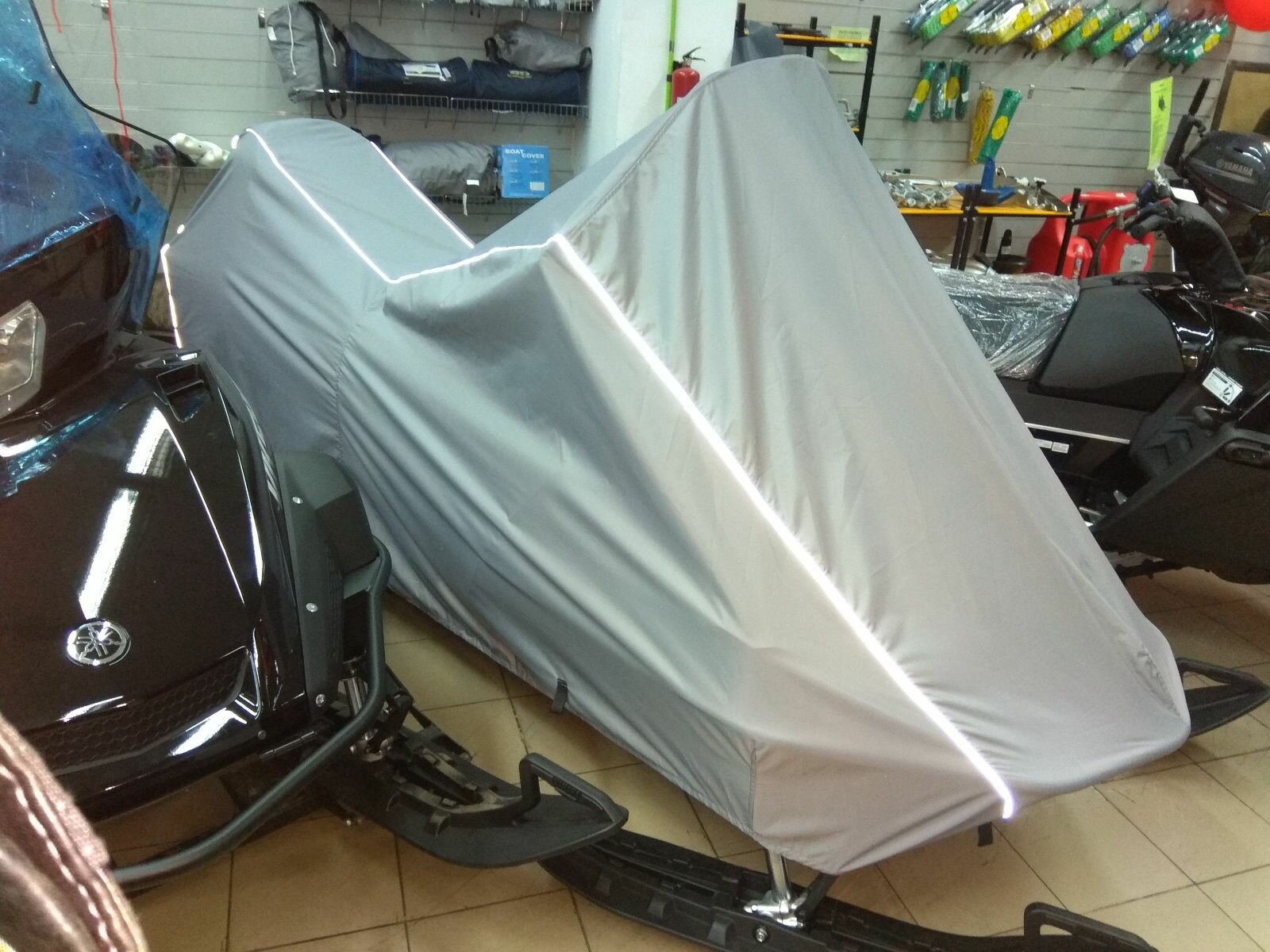 Чехол для снегохода бурлак азимут М 240 PU Серый GLASH.