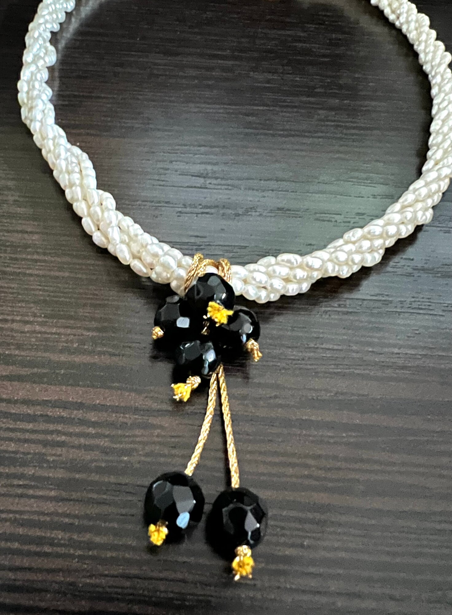 Колье, агат