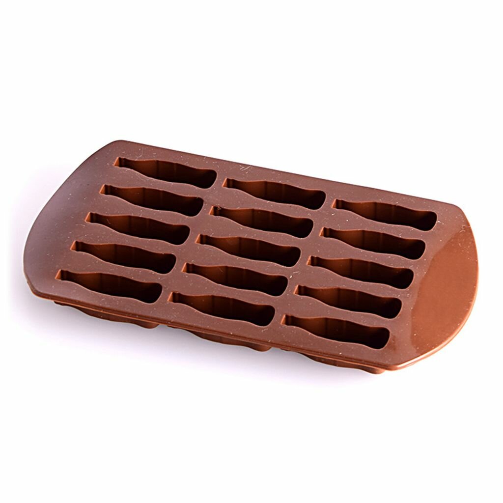 (Одна) силиконовая форма для бутылок кока-колы объемом 15 литров, форма для льда шоколадного цвета