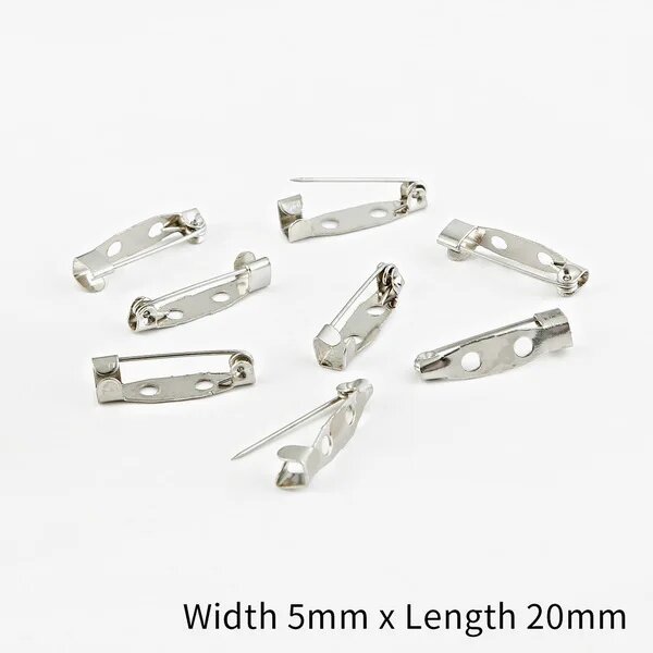 Булавки для рукоделия 5x20mm, серебряные, комплект