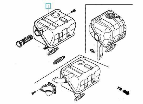 Глушитель В комплекте (PE) (Оригинал)