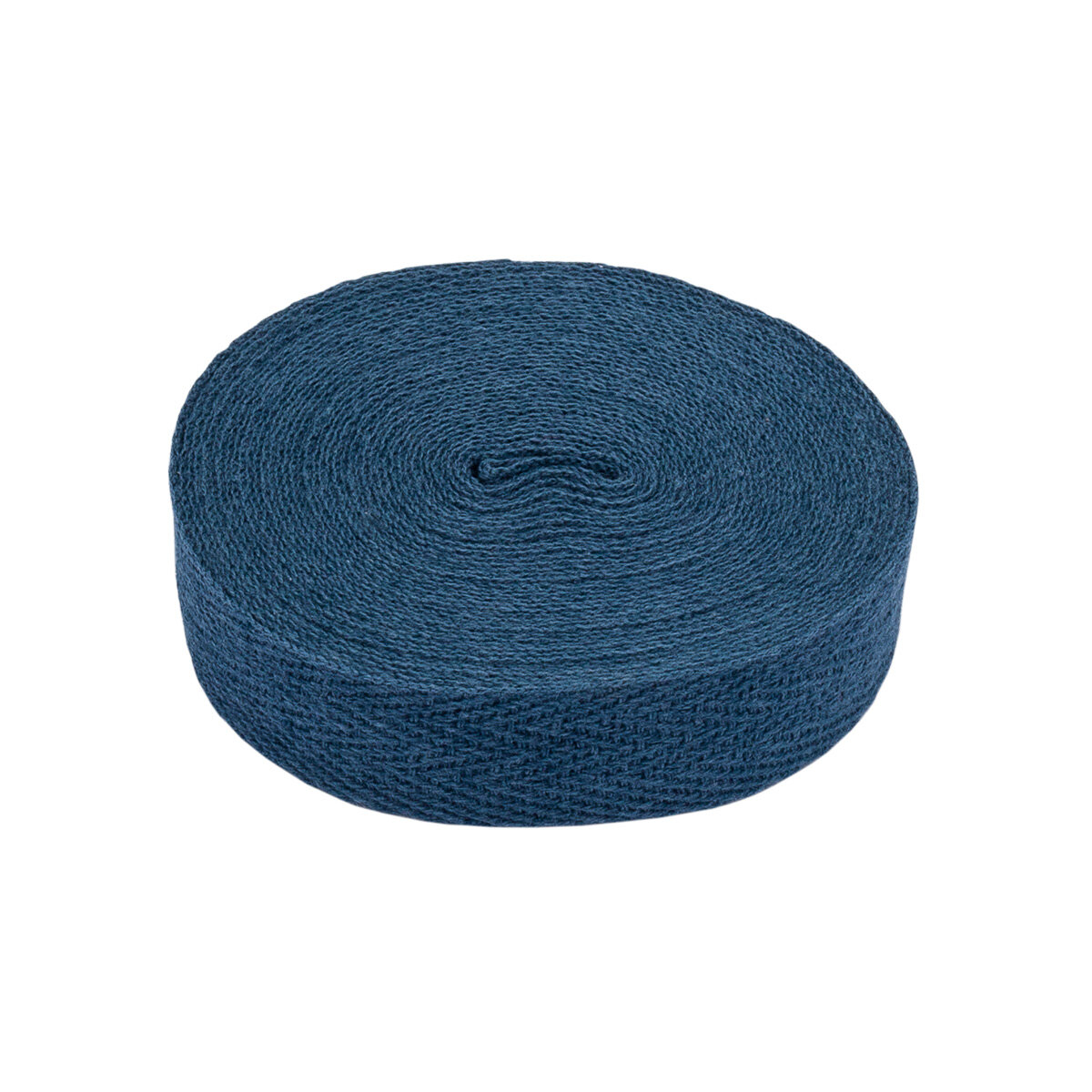 Киперная лента 1,5 см*4,57 м, для шитья и рукоделия, хлопок, Айрис (65 темно-синий)