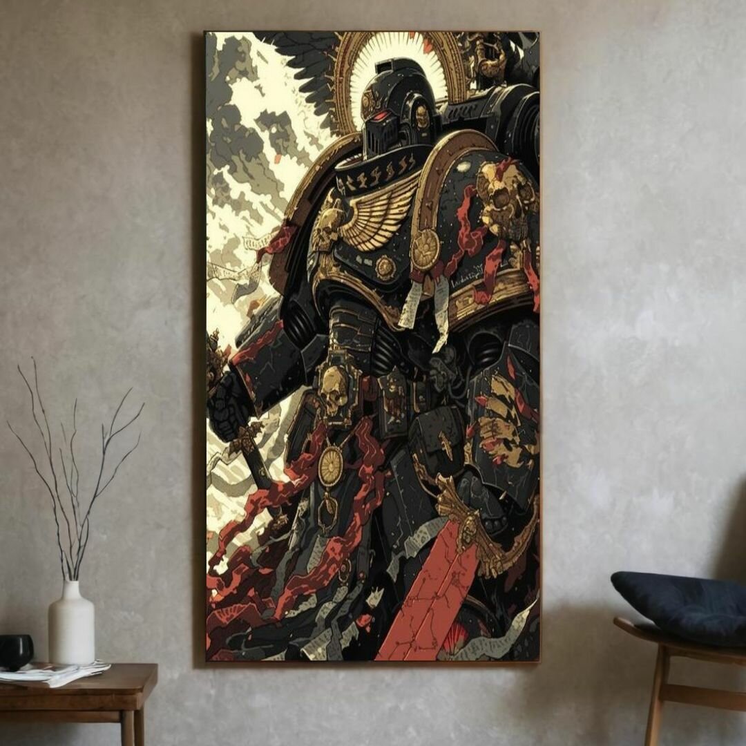 Картина на металле Космодесантник Warhammer 40 000