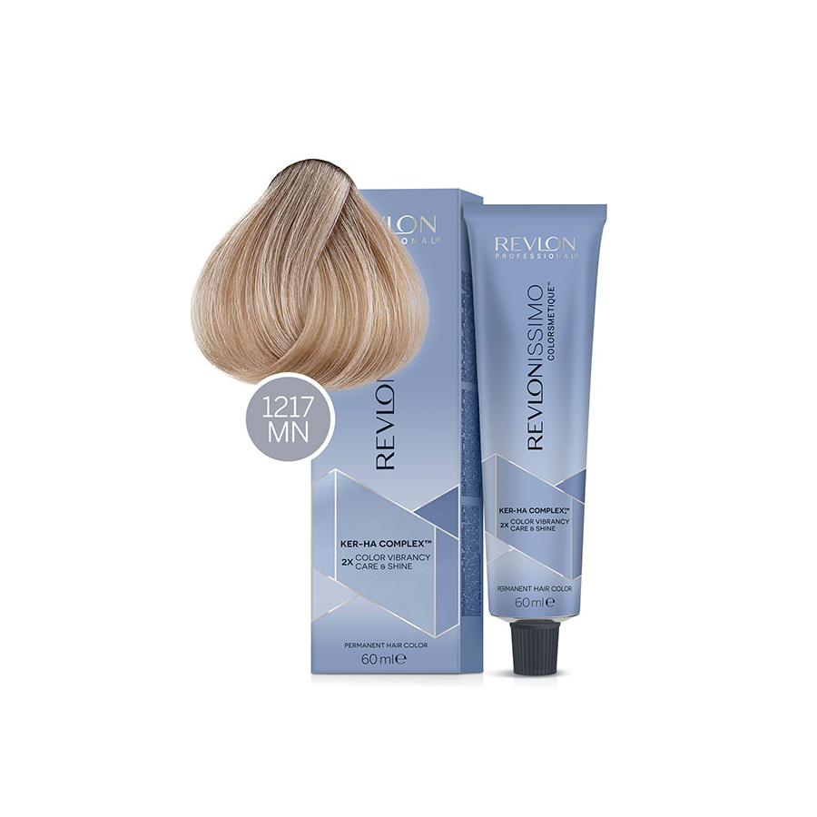 Revlon Professional Revlon Revlonissimo Colorsmetique 1217 MN - Перманентная краска для волос интенсивный блонд бронзово-серый нейтрализующий 60 мл