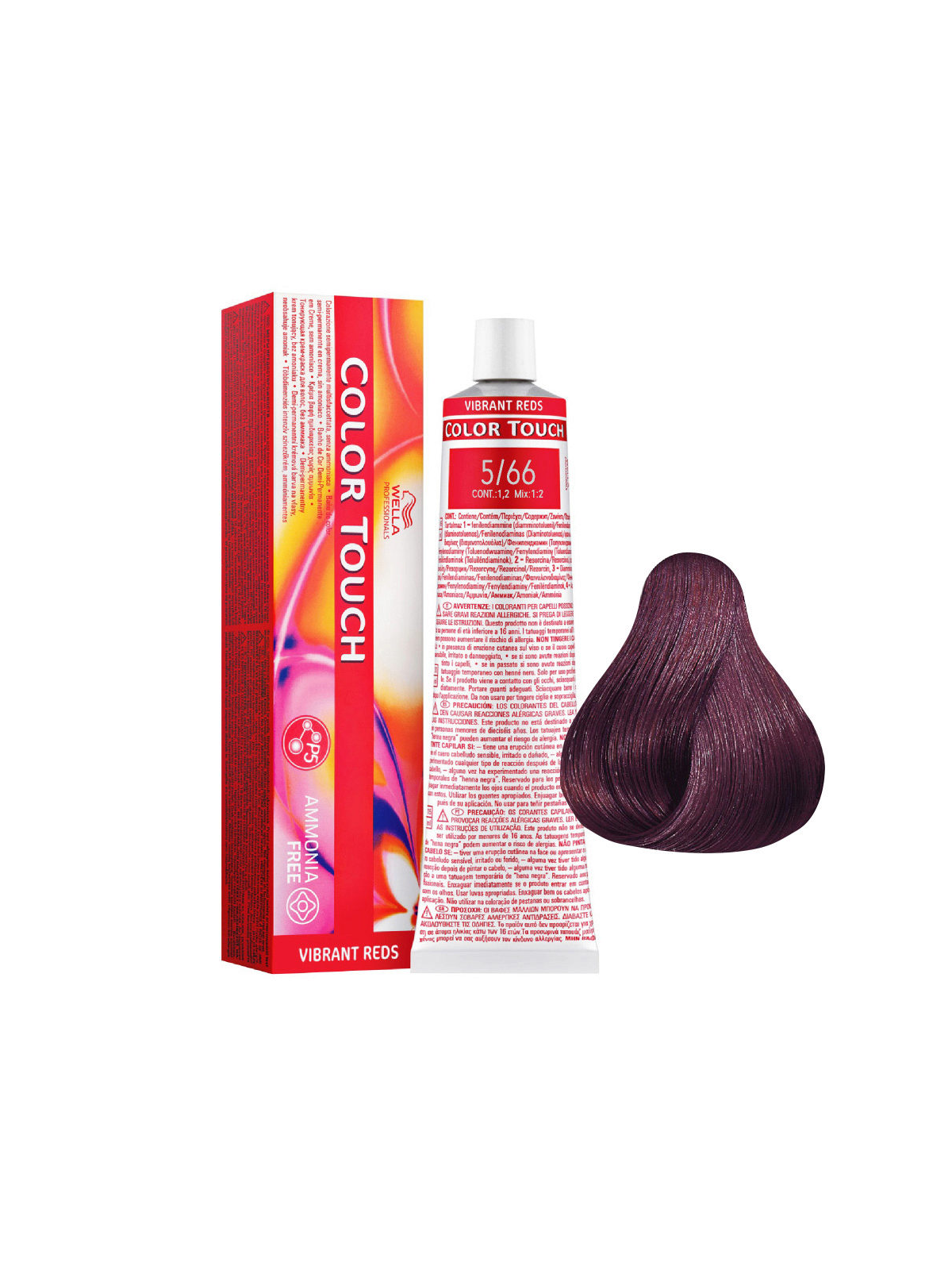 Wella Color Touch 5/66 - Тонирующая краска без аммиака светлый шатен интенсивно-фиолетовый 60 мл