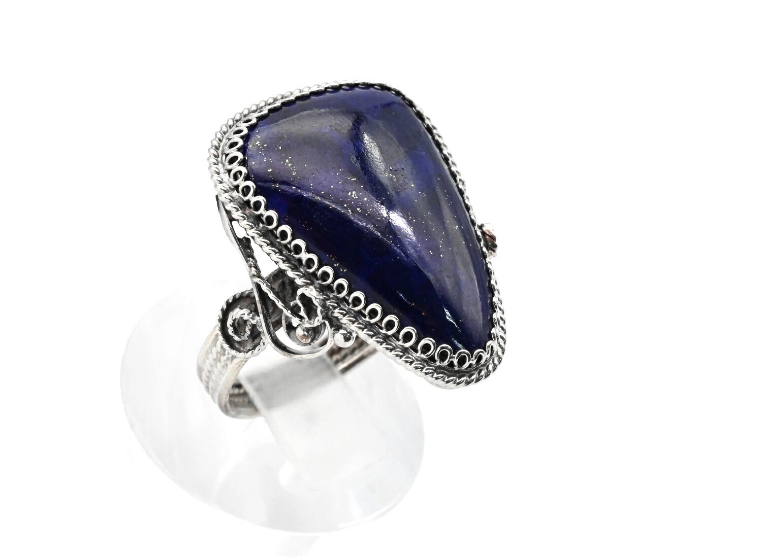 Кольцо, лазурит