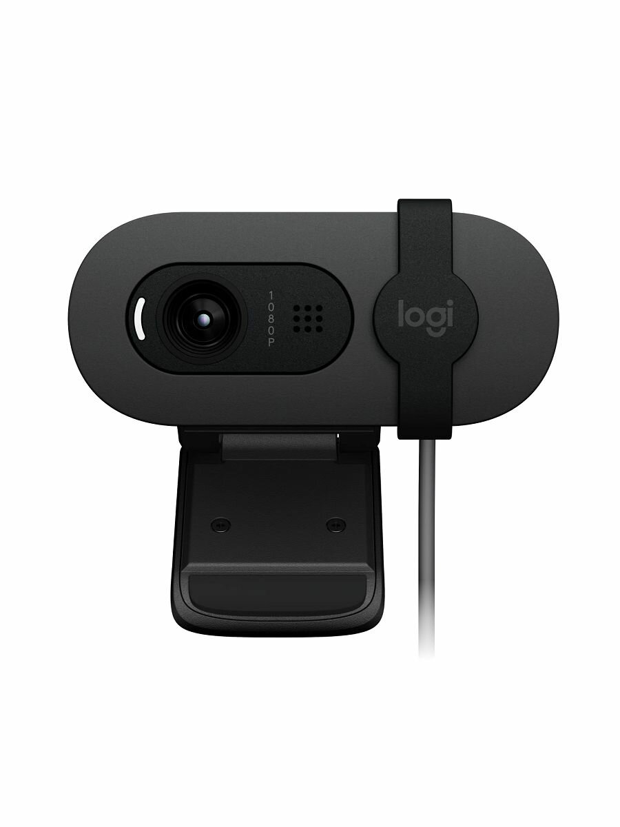 Веб-камера LOGITECH Brio 105 Graphite USB (960-001592), официальная гарантия