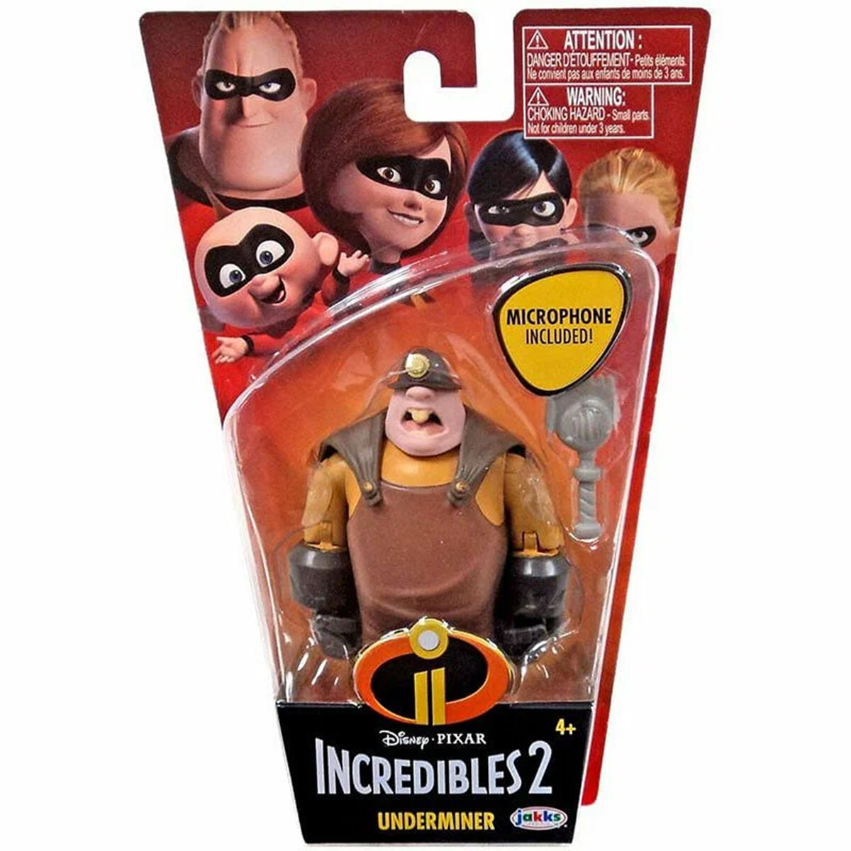 Jakks Disney Pixar Incredibles 2 Underminer / Кукла-бомбер из истории Супермена, подходит для от 4 лет и старше. Дисней