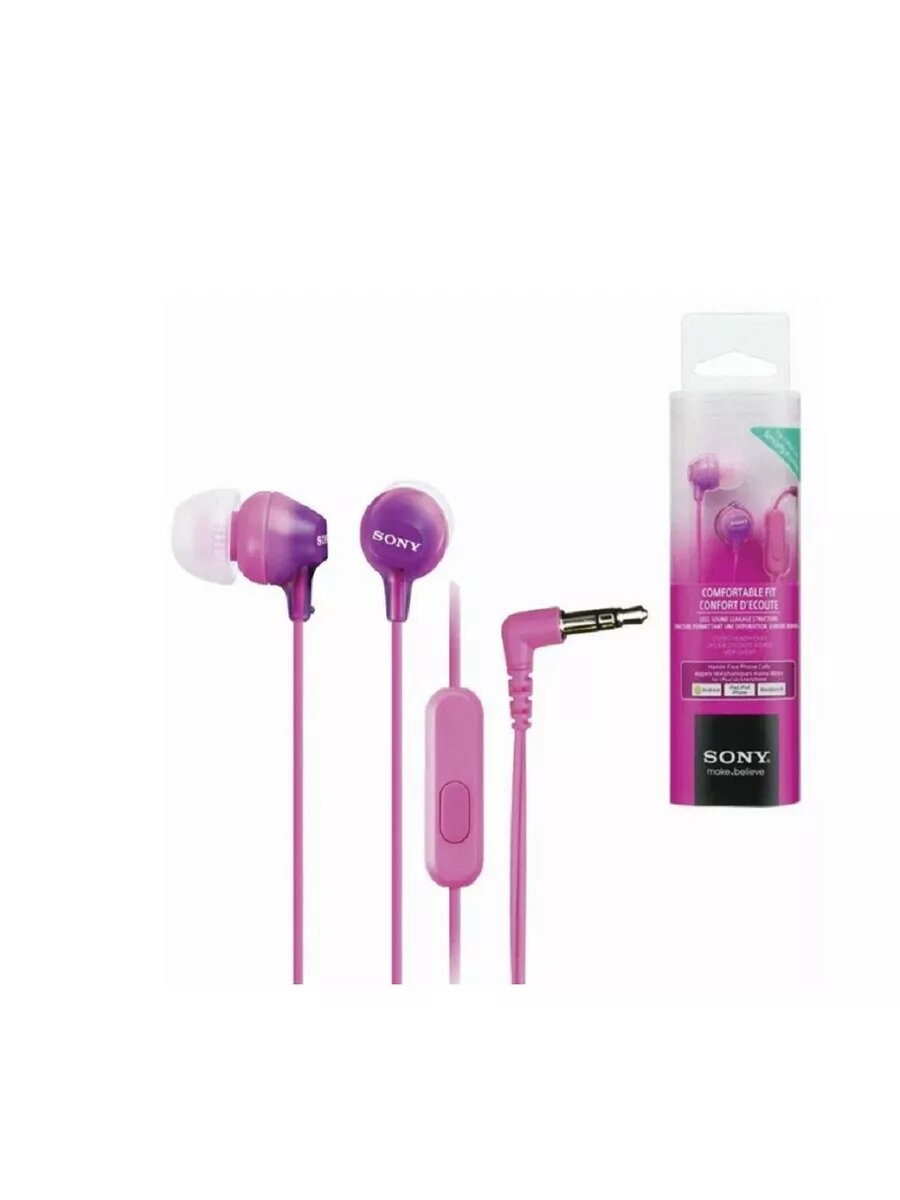 Наушники MDR-EX15AP фиолетовый