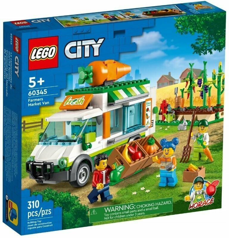 Конструктор LEGO City - Фургон для фермерского рынка - Лего Сити 60345