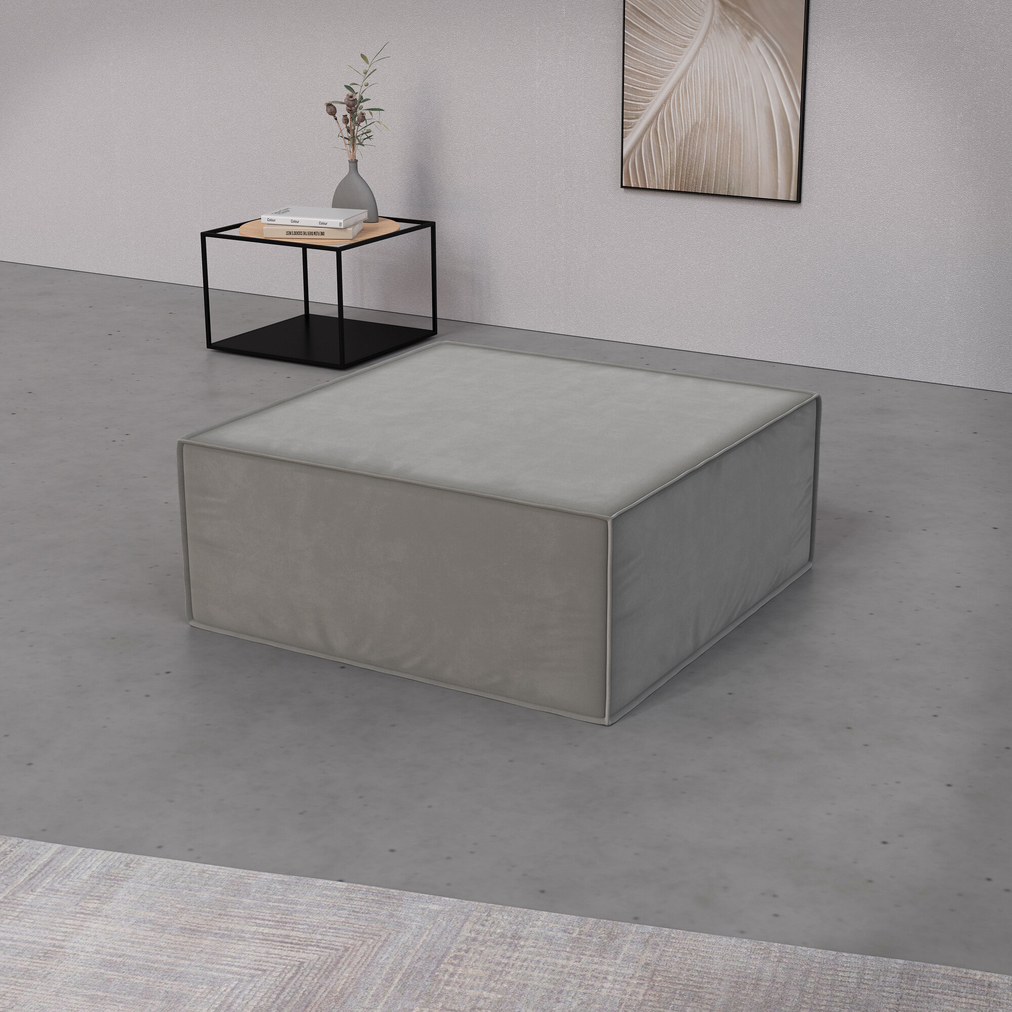 Сиденье модульного дивана MONO Salon Tron, велюр,90x90x35 см