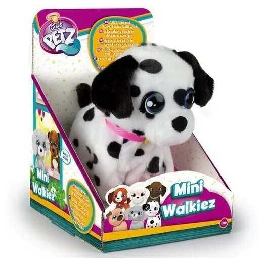 Club Petz Щенок Mini Walkiez Dalmatian интерактивный, ходячий, со звуковыми эффектами