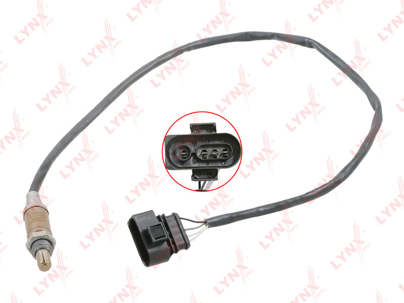 Датчик кислорода LYNXauto DM-2111. Для VW Фольксваген Golf(Гольф) III 2.0, 2.8 91-97/Passat(Пассат) 2.0, 2.8 90-96/Polo(Поло) Classic 1.6 95-01/Sharan