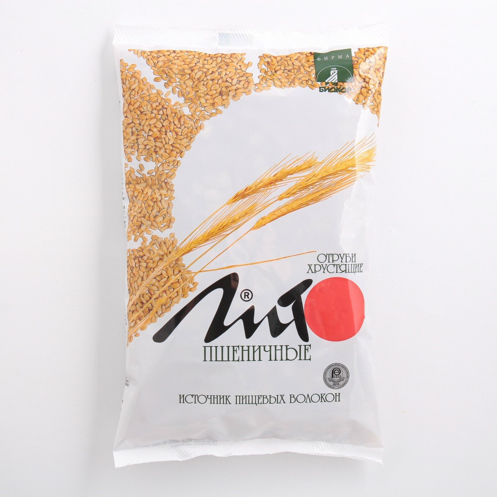 Отруби Биокор "Лито", с кальцием, пшеничные, без глютена, 200г