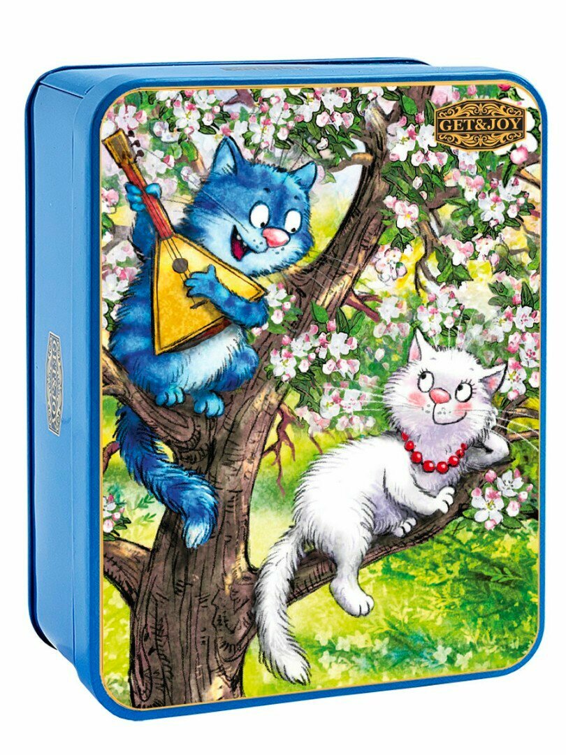 Чай чёрный цейлонский ТМ "GET&JOY" - Синие коты, Свидание в саду, 50 гр.