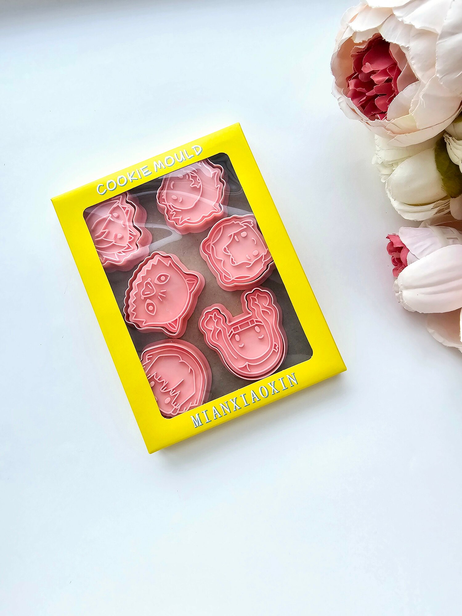 Мультяшная форма для печенья аниме эмодзи, 6шт, форма для выпечки, формочки для лепки