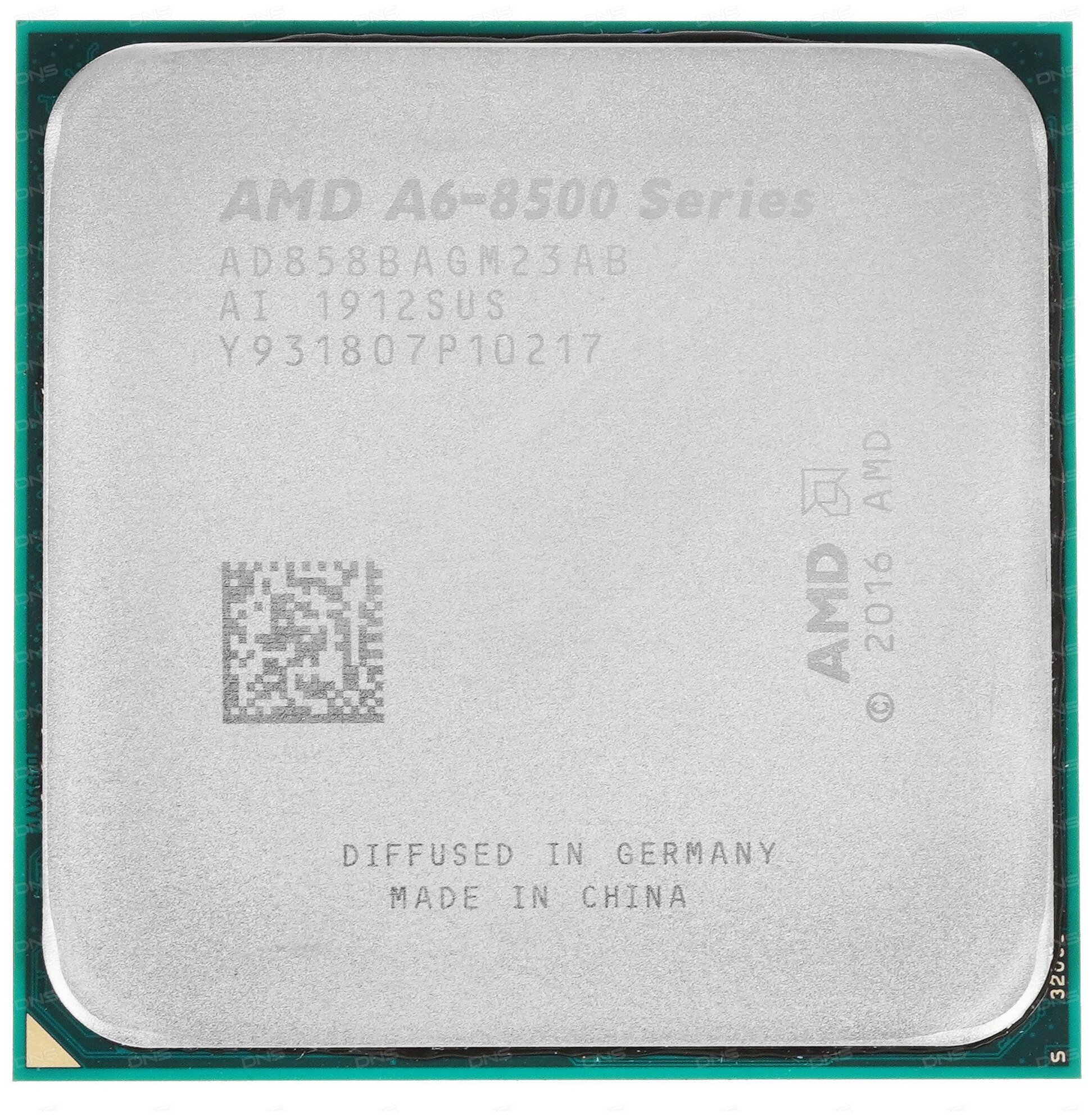 Процессор AMD A6-8580, сокет AM4, OEM, 2 ядра, 3,8 ГГц, интегрированная графика