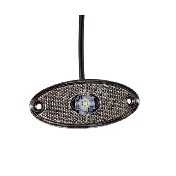 Техавтосвет 153-01 фонарь габаритный 153 белый универсальный овальный 12-24в \