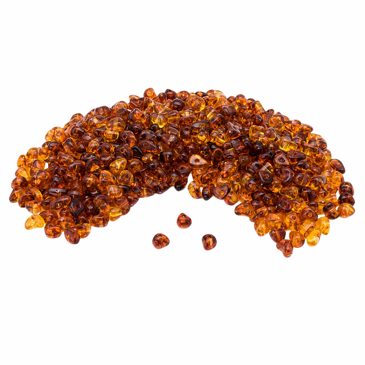 Бусины для рукоделия пластиковые, акрил, галтовка, 2*6мм, 50гр Astra&Craft (ad008 янтарь)