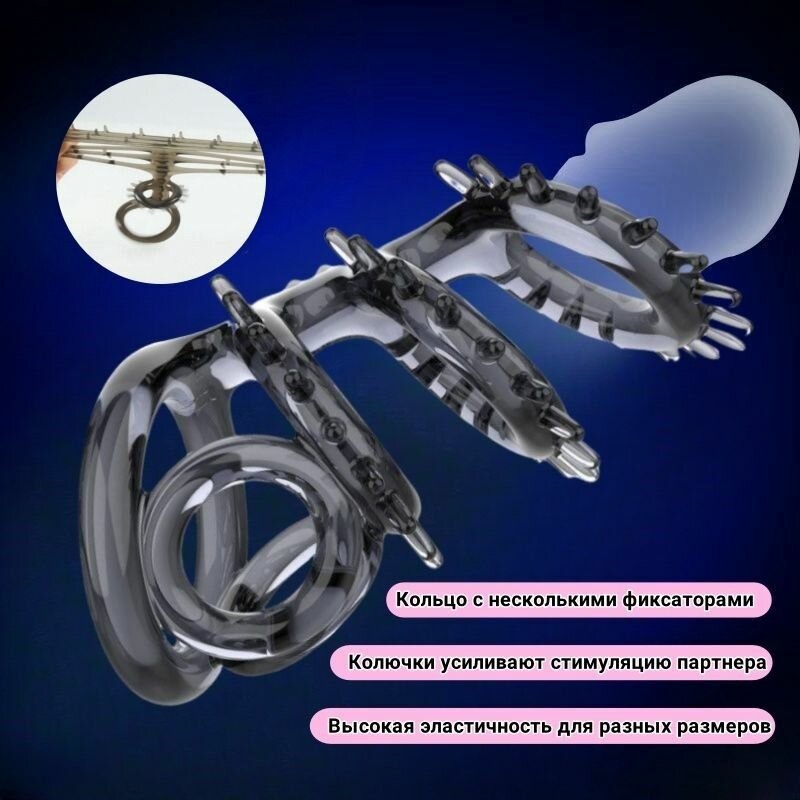 Насадка на член, эрекционное кольцо, эрекционное кольцо с насадкой, 18+.