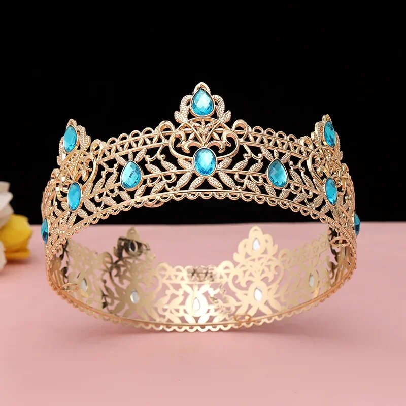 Корона, тип A KC gold, цвет озерно-голубой