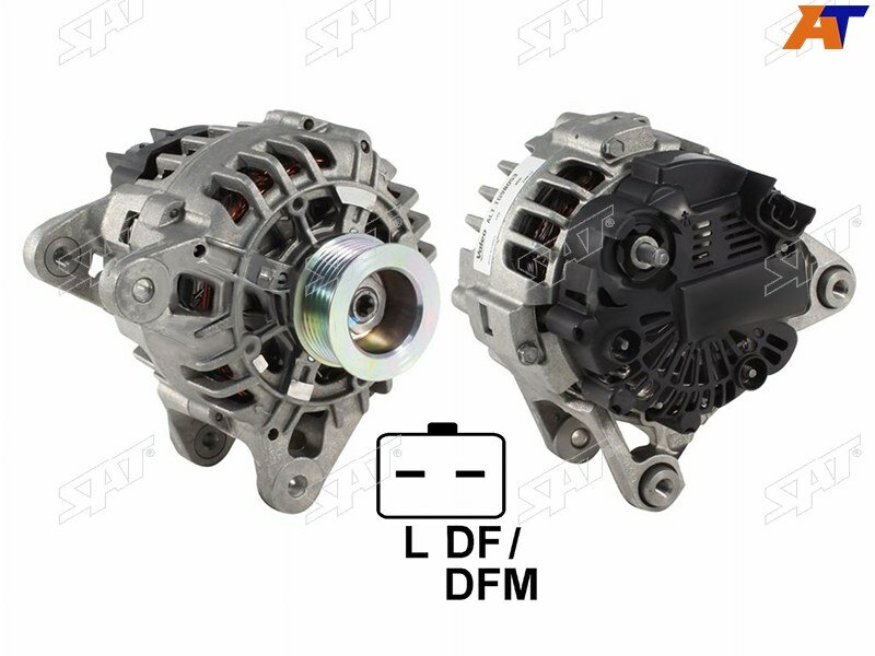 . SAT Генератор для RENAULT DUSTER 1.6 12-/LOGAN/SANDERO 1.4/1.6 04-15 K4M/K7J/K7M 12V 100A