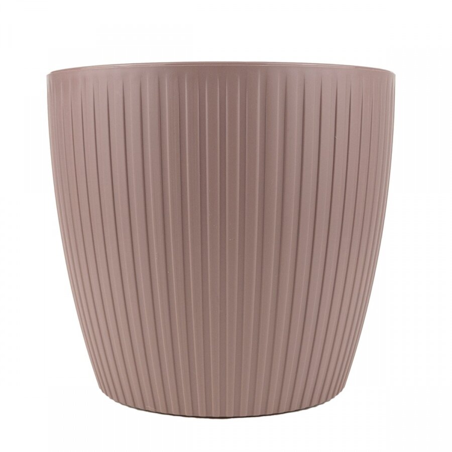 Цветочный горшок Santino "VipSet" Эви, 4,5 л, цвет Инжир, с дренажной системой