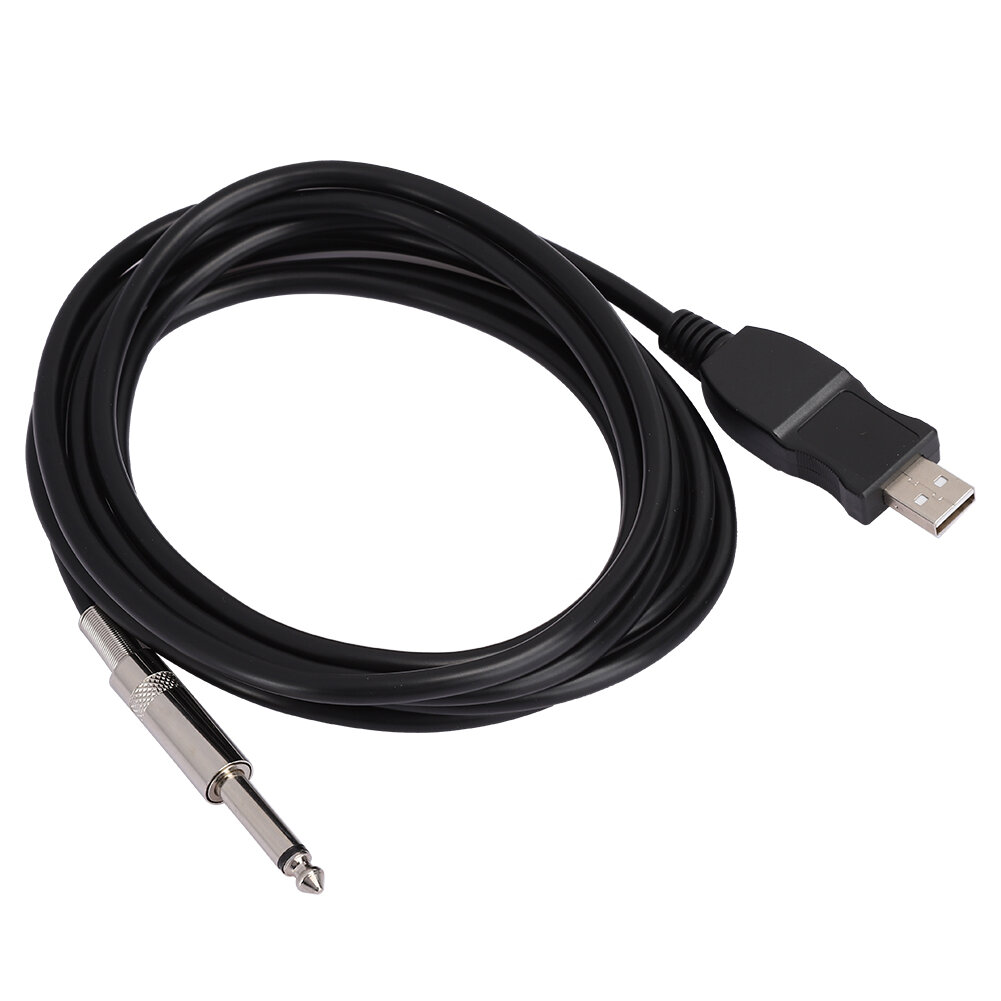 Портативная гитарная USB Audio Cable Computer Wire Link Подключение приборо