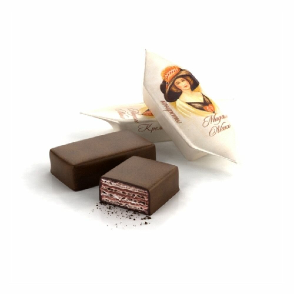 Конфеты "мадам жако" Шоколадные вафли с ореховый начинкой. Крем-фундук. 0,7 кг.