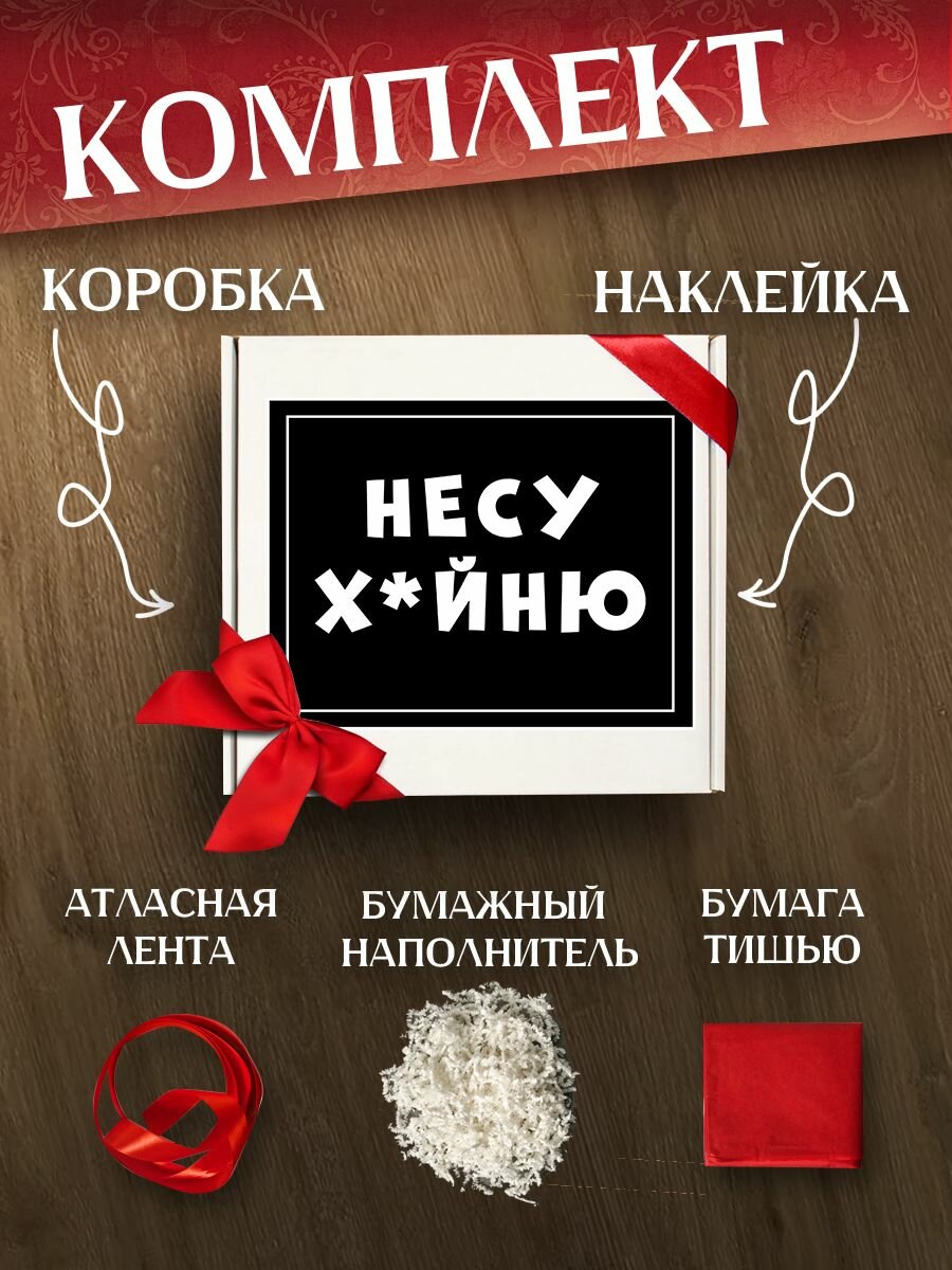 Коробка подарочная упаковка для подарка, 1шт, размер 23,5x22,5х10 см