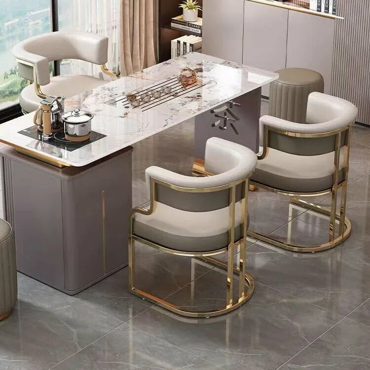 Стул, искусственная кожа, серый, подлокотники, мягкое сиденье