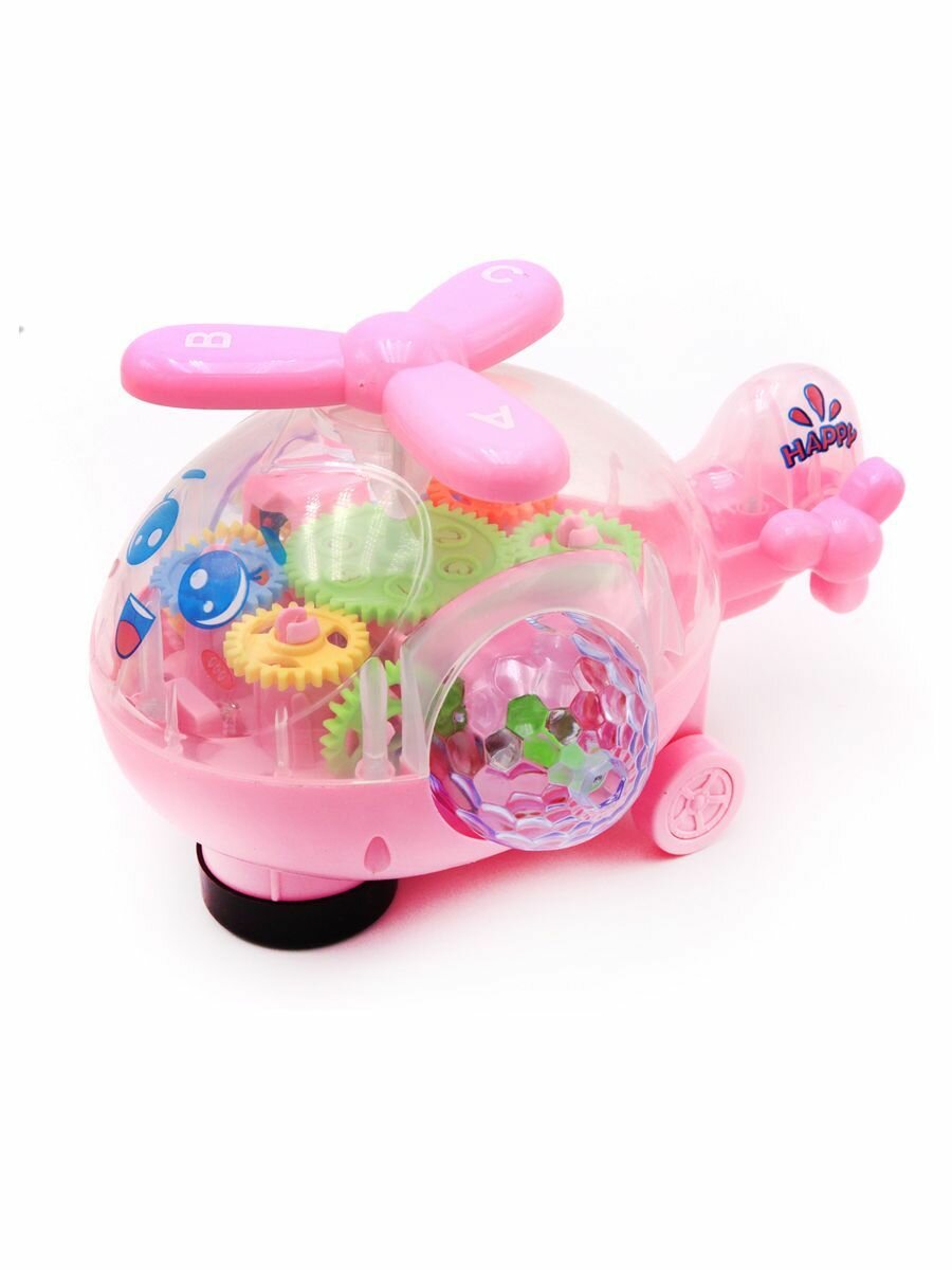 Игрушка развивающая Вертолет, свет/звук, работает от батареек, ТМ Funky Toys 84939-33
