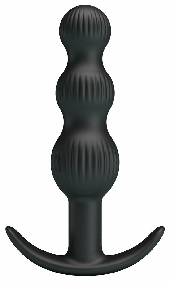 Черный анальный вибростимулятор Sidney 10,9 см Baile. 040173
