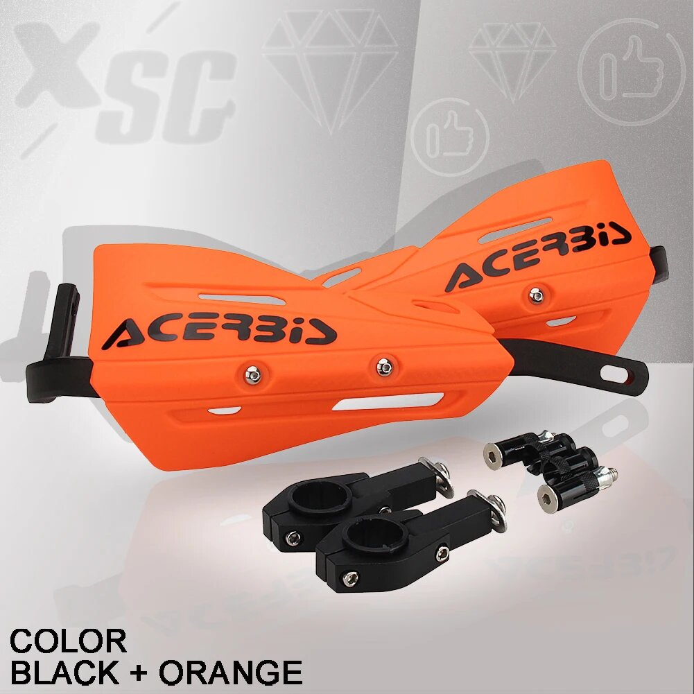 Защита рук мото эндуро Acerbis Black Orange