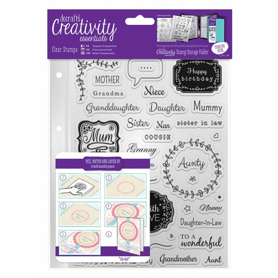 Набор штампов Женщины в семье 14,8 х 21 см DOCRAFTS DCE907108