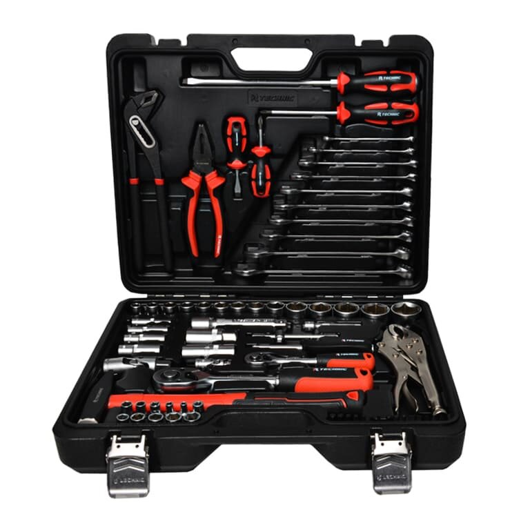 Набор ручных инструментов RUNTEC TECHNIC 72 предмета 1/2", 1/4", RT-HT72T