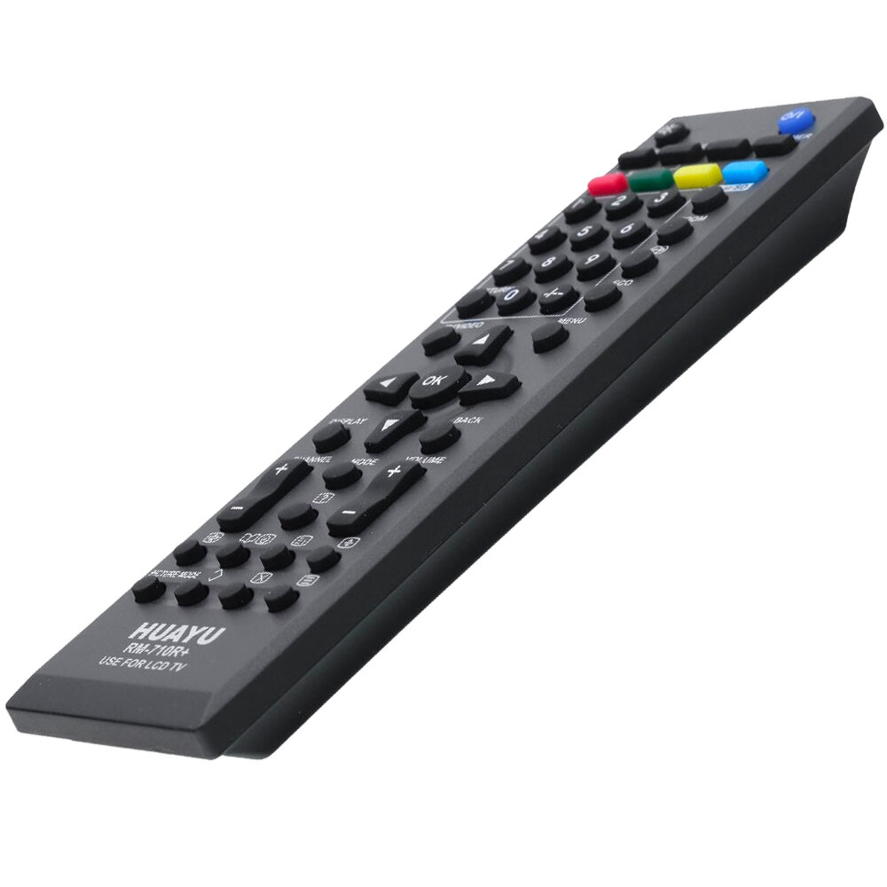 Пульт ДУ HUAYU RM-710R, универсальный, для телевизоров JVC, ИК, чёрный
