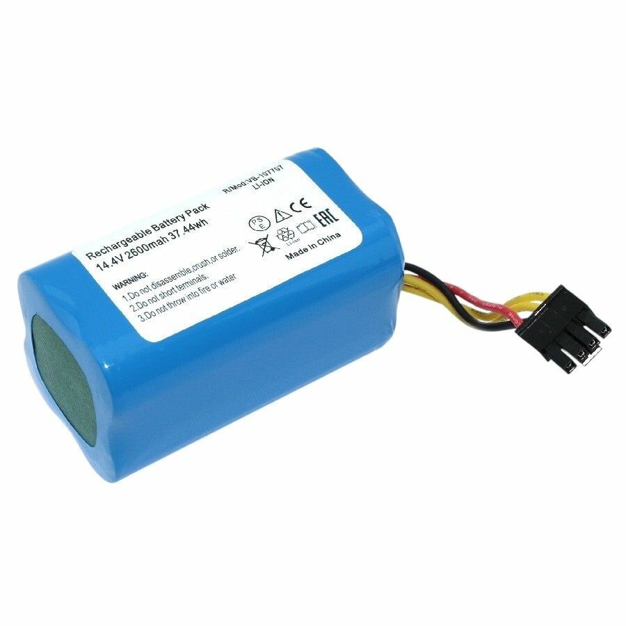 Аккумулятор для пылесоса Polaris PVCR-0920WV Redmond RV-R500 REB-R500 GENIO Deluxe 370 Genio Profi 260 Atvel R80 Proscenic VR1717, Cocoa Smart 780T BONA18650-MF1 14.4V 2600mah