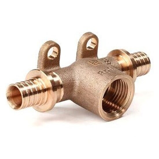 Тройник (водорозетка) Rehau RAUTITAN, В, 16, 1/2", 16, бронза (RX+)