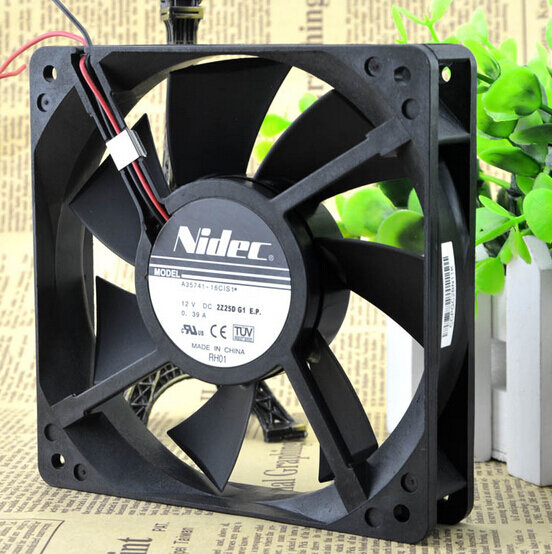Genuine Оригинал NIDEC 12 cm 120*120*25 A35741-16CIS1 12V 0.39A dual ball Вентилятор