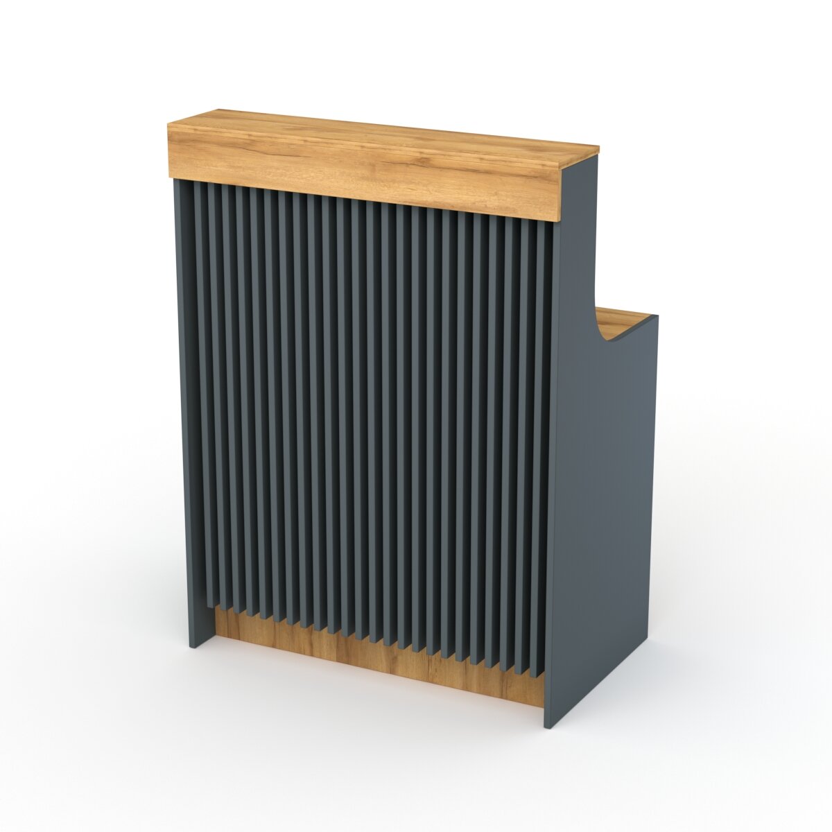 Ресепшн "анюткины губки" №5, Темно-серый и Дуб Золотистый. Производитель товара - компания Westcom.