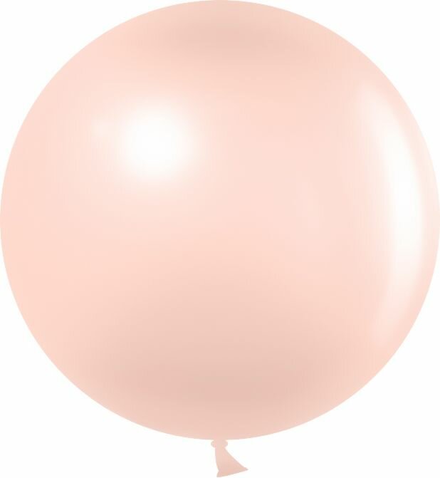 Шары воздушные Дон Баллон латексные 24", 61 см, цвет оранжевый коралл, макарунс, 3 шт